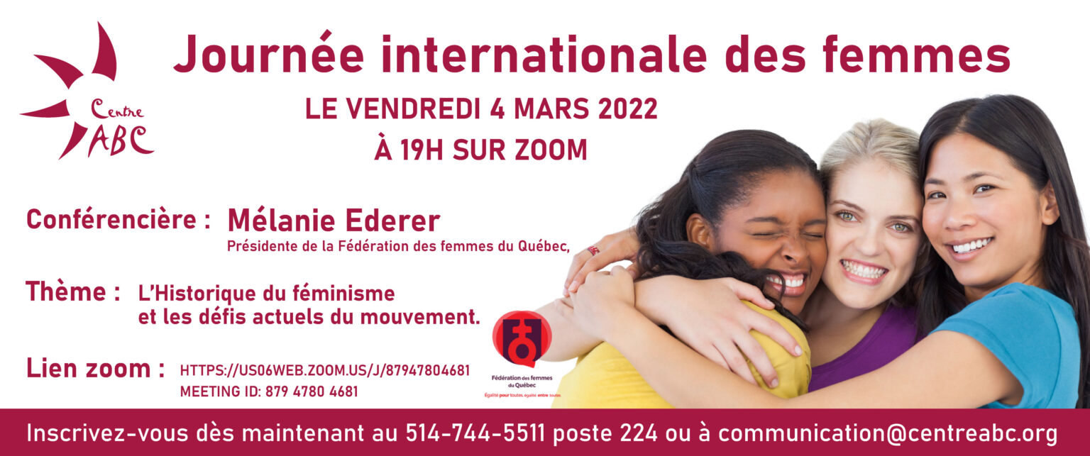 Journée internationale des droits des femmes – Centre ABC Support